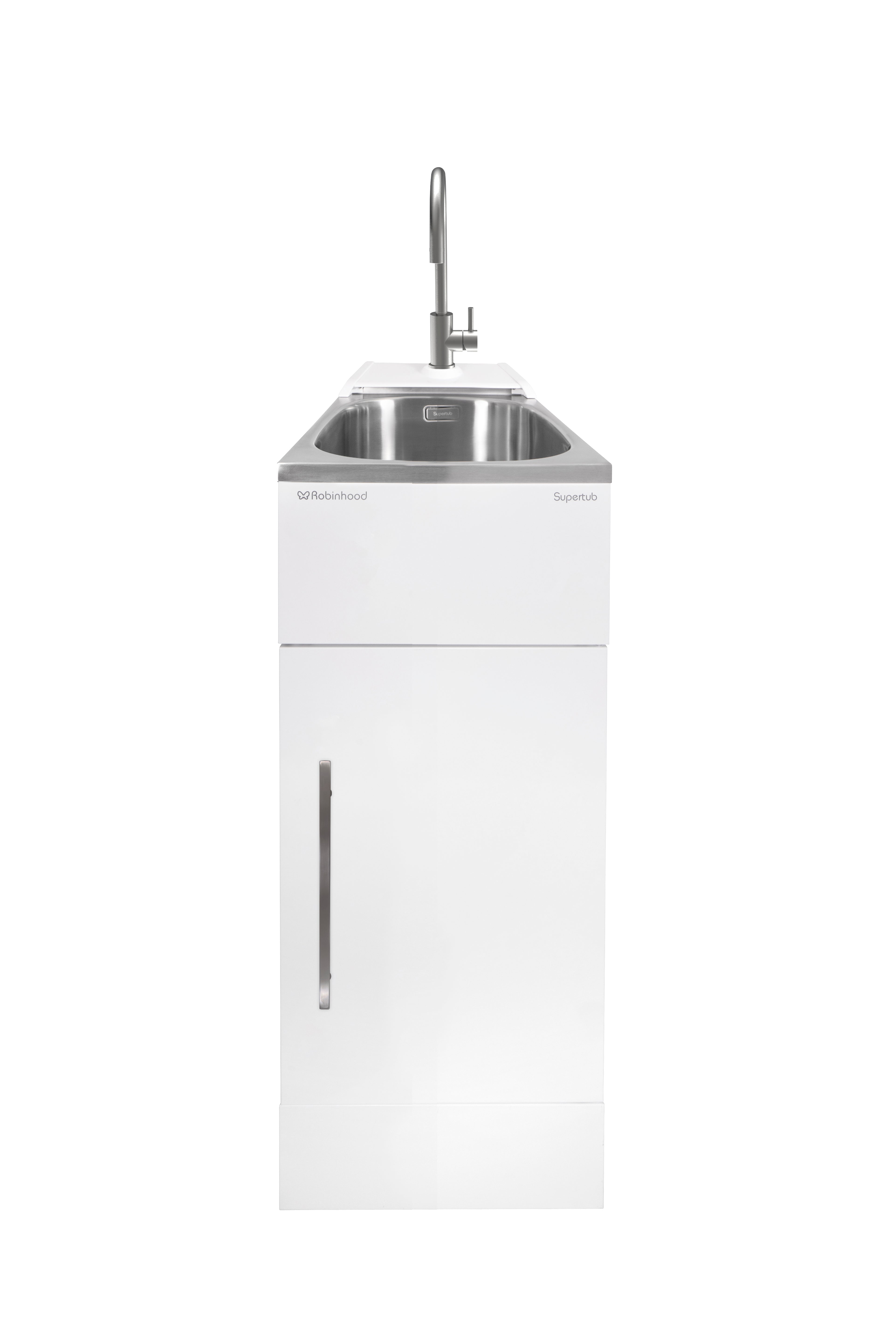 Supertub Series 3, Slim, Door Model + Console, with S/S Gooseneck Tap