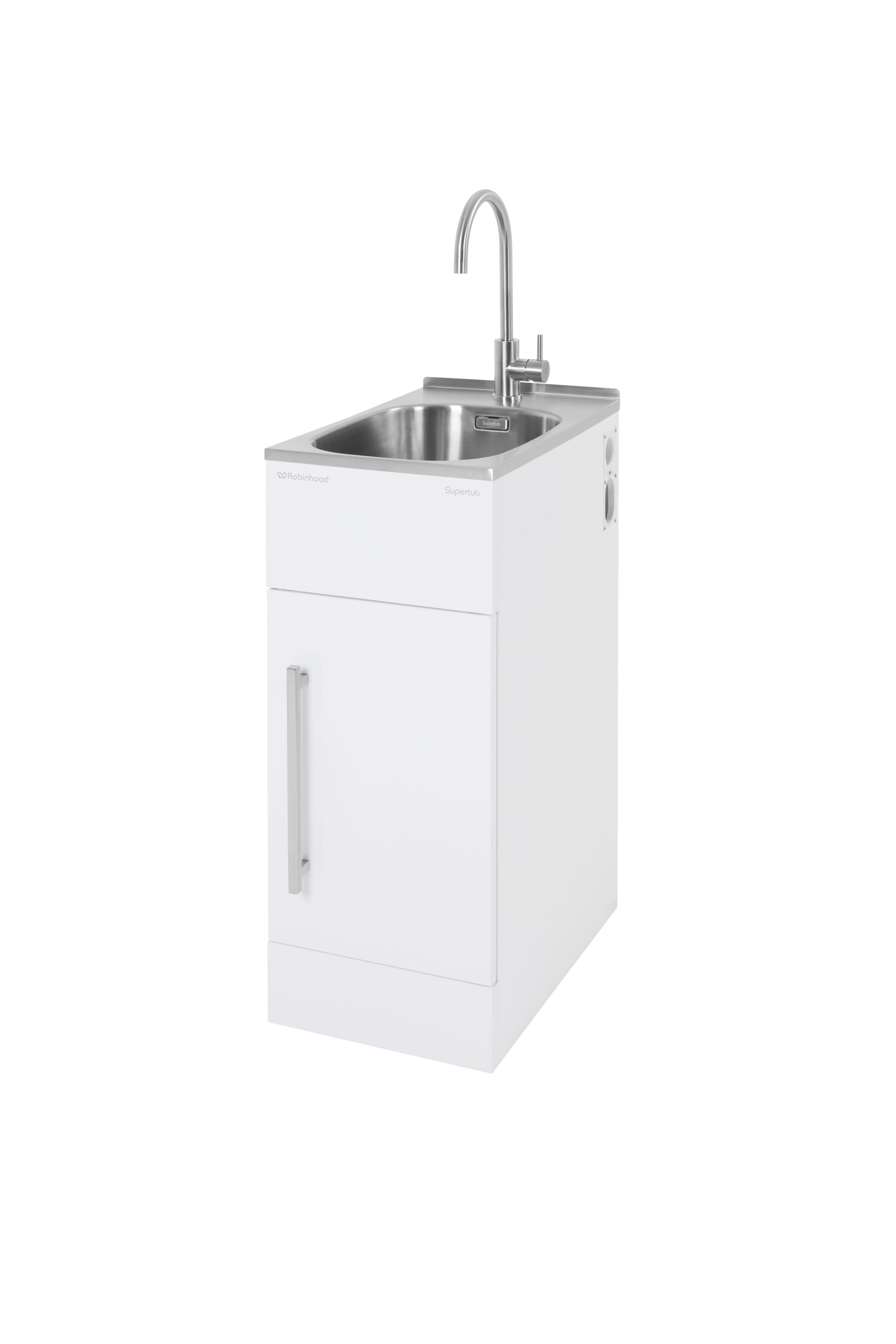 Supertub Series 3, Slim, Door Model, with S/S Gooseneck Tap - STSLIMTA